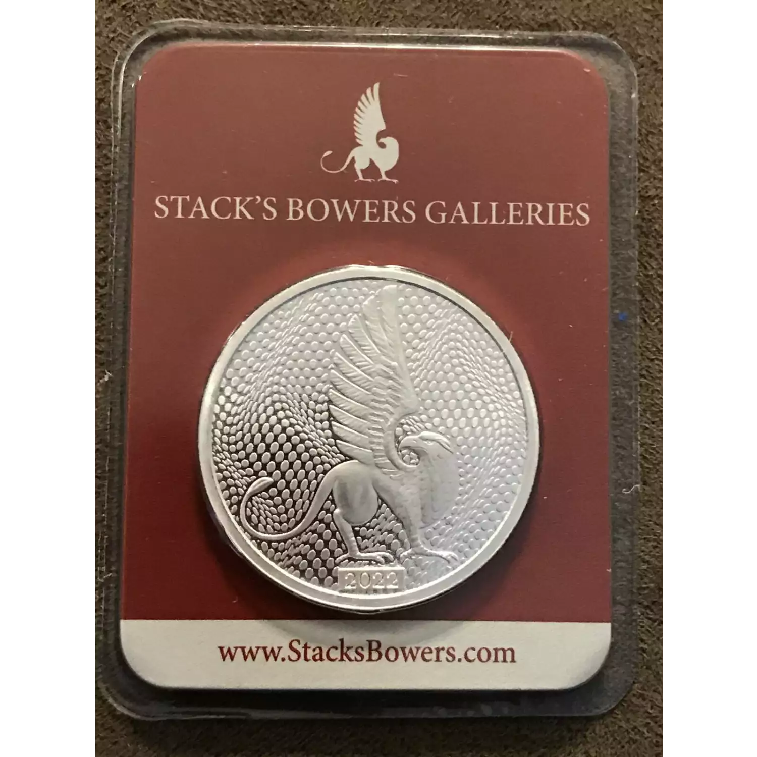 2022 1 oz Stack's Bowers Silver Round Clamshell Case - Silly Silver ...
